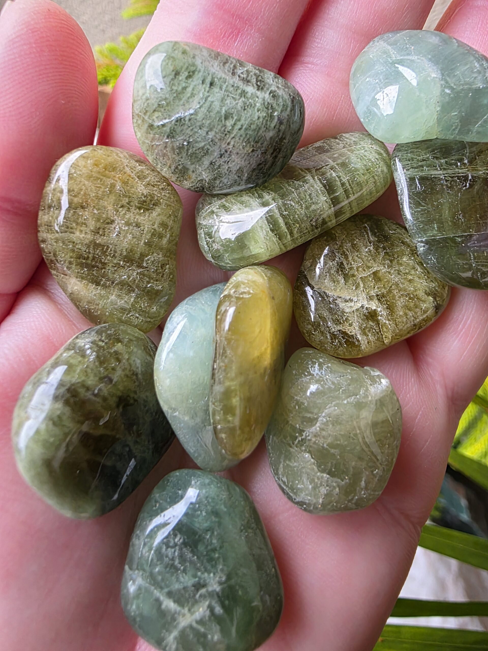 Green Aquamarine/Beryl Gemstone Tumbles - Glam Fairy